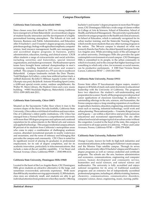 Appendix A - The California State University