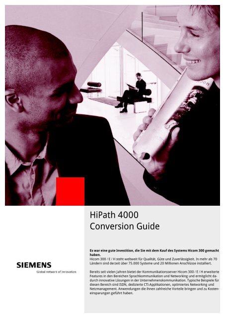 HiPath 4000 Conversion Guide