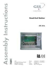 STC 160 Head-End Station QPSK AV module - GSS