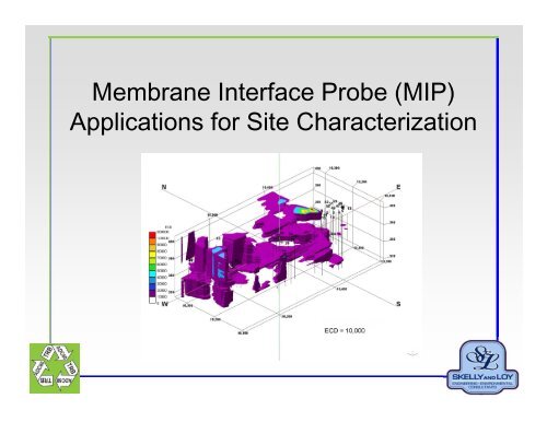 Membrane Interface Probe (MIP) Applications for Site Characterization