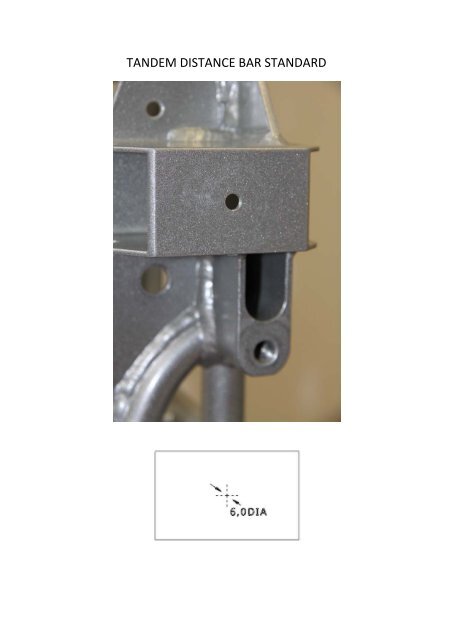 TANDEM DISTANCE BAR STANDARD - Fly Products