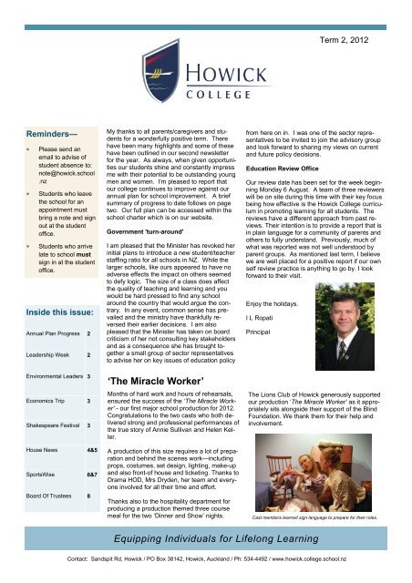 Basketball - Howick College