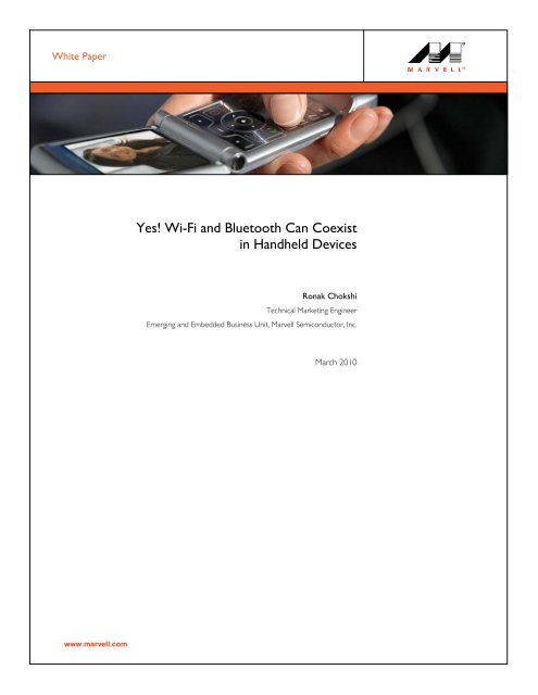 Yes! Wi-Fi and Bluetooth Can Coexist in Handheld Devices