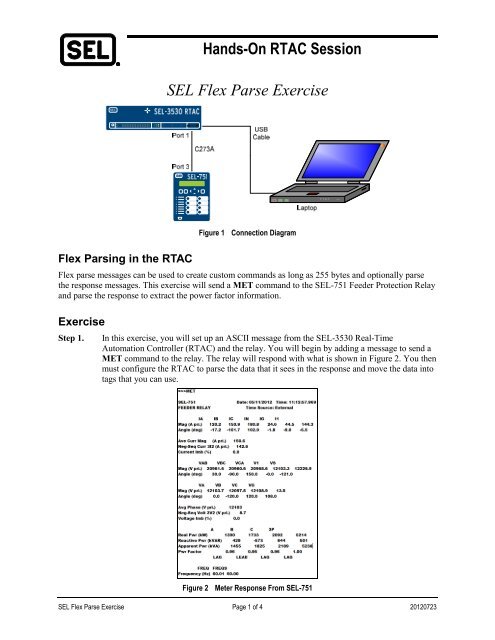 Hands-On RTAC Session SEL Flex Parse Exercise