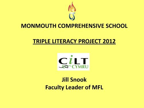 Jill Snook Faculty Leader of MFL