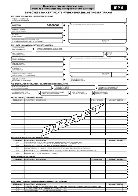 IRP 5 - Workinfo.com