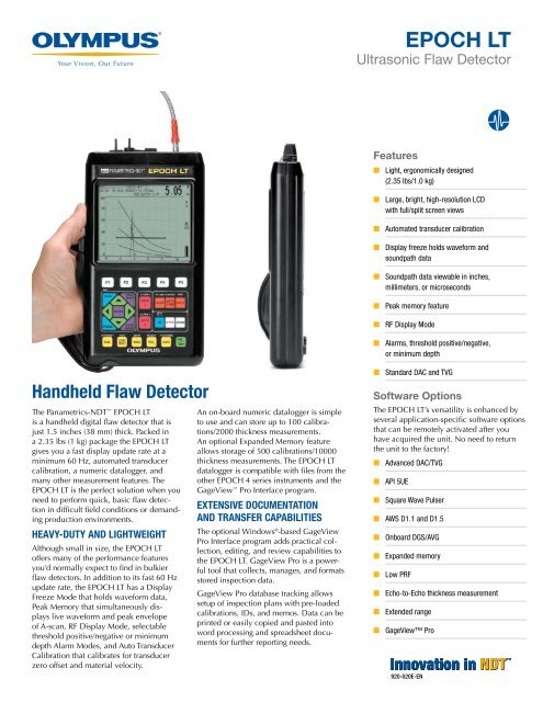 EPOCH LT - Epsilon NDT