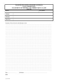 STATEMENT OF DEFENCE TO GENERAL PROCEDURE THIRD PARTY CLAIM