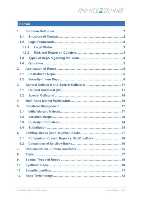 Repo - Finance Trainer