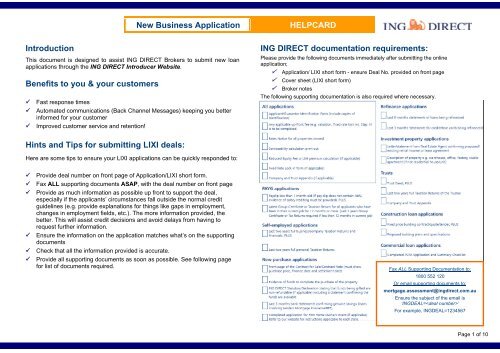 Logging In - ING DIRECT Australia - Introducer Online