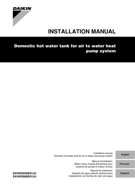INSTALLATION MANUAL - Daikin AC