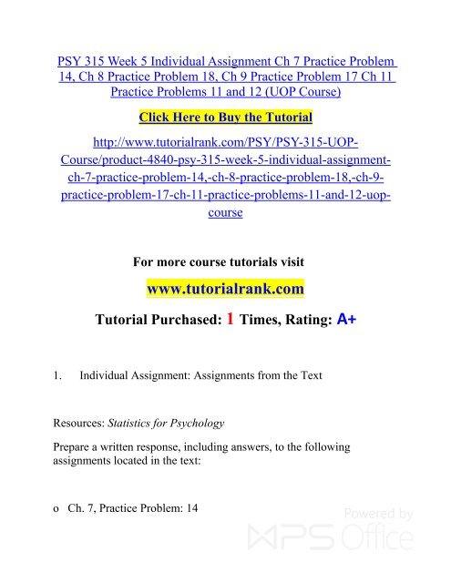 PSY 315 Week 5 Individual Assignment Ch 7 Practice Problem 14.pdf