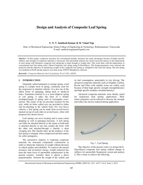 Types Of Composite Leaf Spring Design Talk