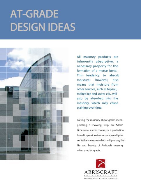 AT-GRADE DESIGN IDEAS