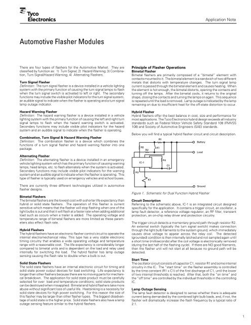 Automotive Flasher Modules - Electromechanical, Solid State ...