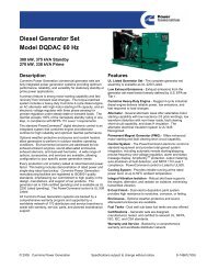 Diesel Generator Set Model DFJD 60 Hz - Cummins