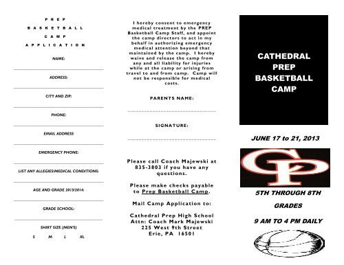 CATHEDRAL PREP BASKETBALL CAMP