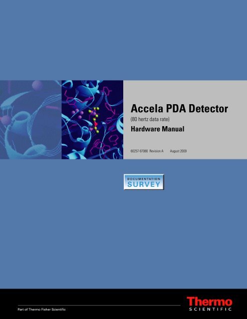 Accela PDA Detector (80 Hz) Hardware Manual