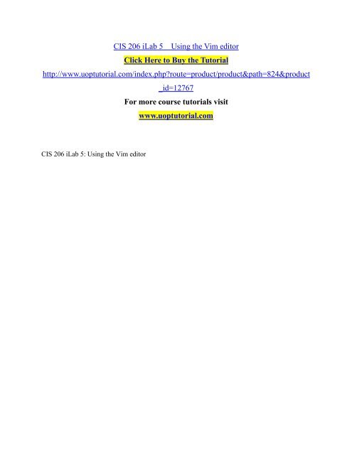 CIS 206 iLab 5 Using the Vim editor.pdf