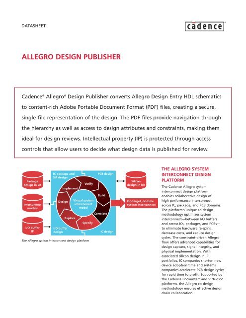 ALLEGRO DESIGN PUBLISHER