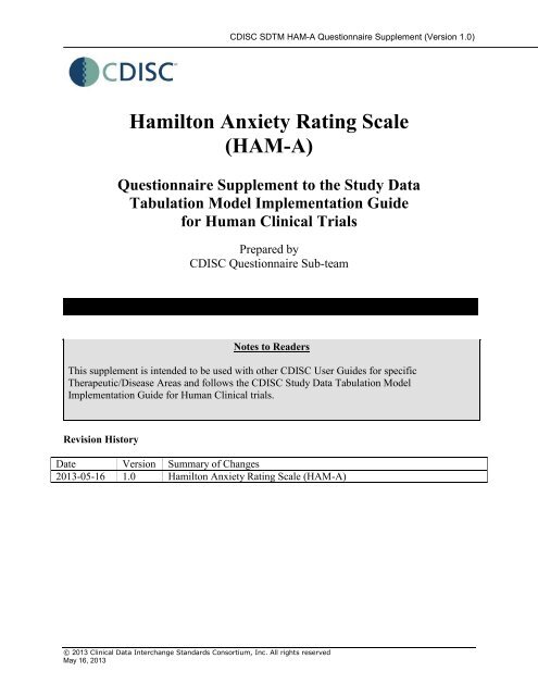 Hamilton Anxiety Scale Printable
