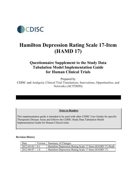 Hamilton Depression Rating Scale 17-Item (HAMD 17)