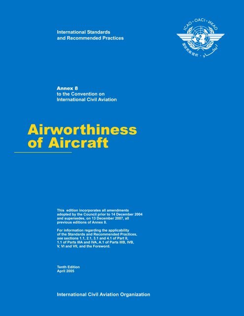 Airworthiness of Aircraft