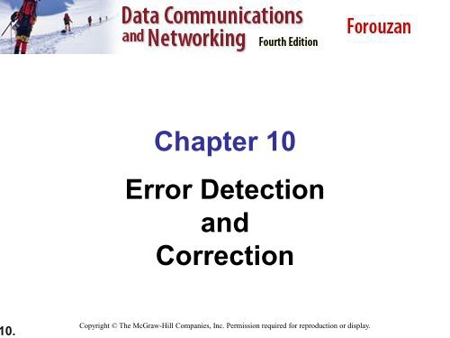 Error Detection and Correction