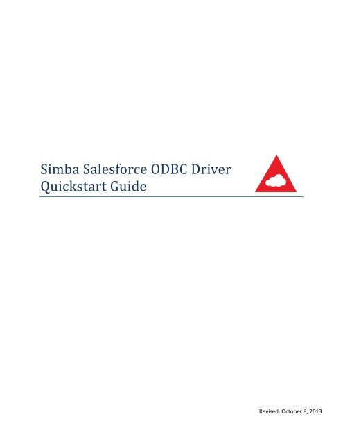Install the Simba Salesforce ODBC Driver