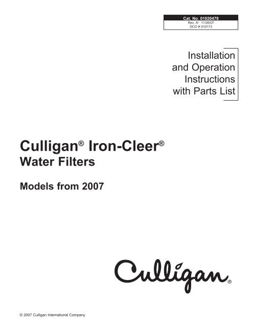 Culligan Iron-Cleer