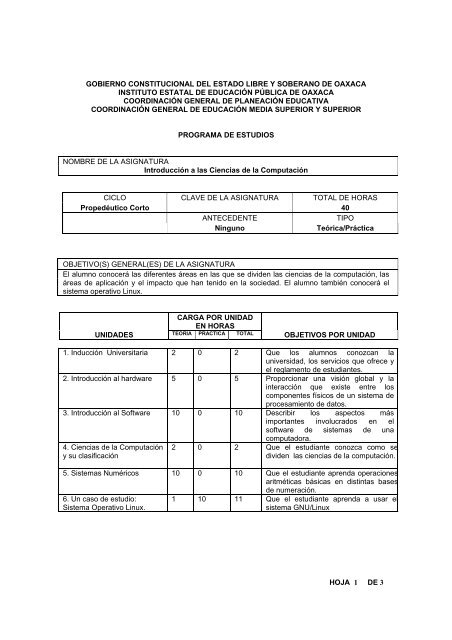 Temario del curso en formato pdf