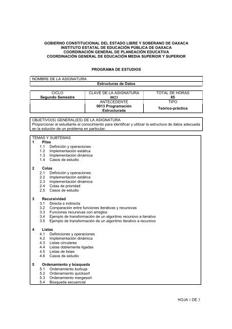 Temario del curso en formato pdf