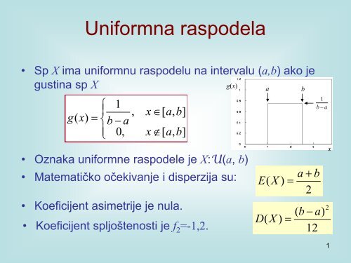 Uniformna raspodela p