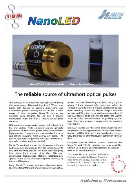 NanoLED LED and Laser Diode Sources for Ultrashort ... - Horiba