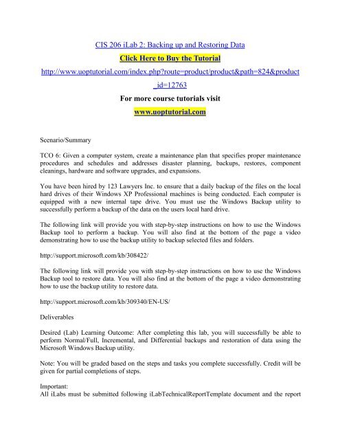 CIS 206 iLab 2 Backing up and Restoring Data.pdf