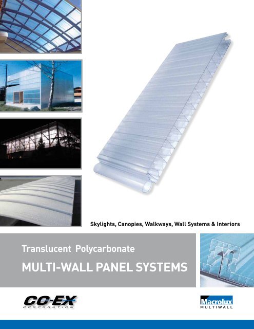 MULTI-WALL PANEL SYSTEMS