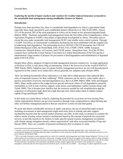 Project Concept Note