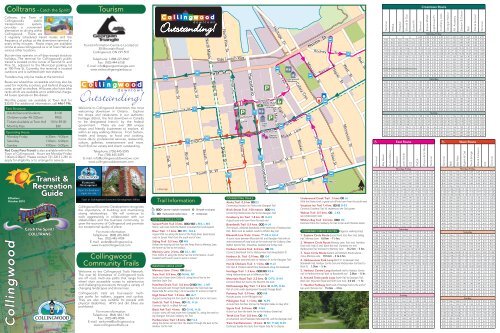 View Route Map and Schedule - Town of Collingwood