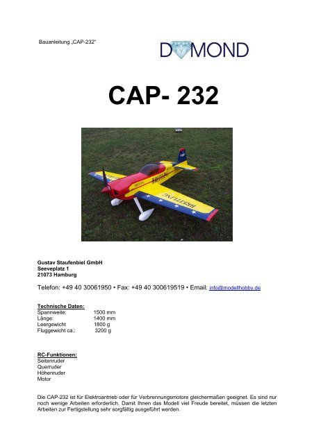 Bauanleitung „CAP-232“