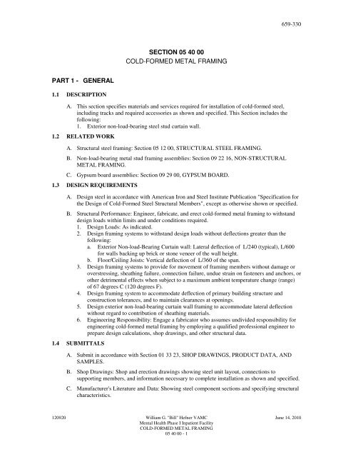 Cold formed steel framing members - sharedvil