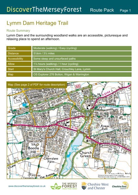 Lymm Dam Heritage Trail