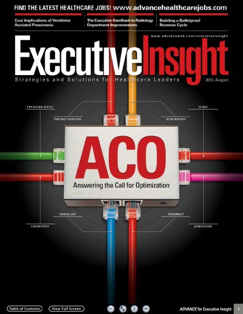 ADVANCE for Executive Insight 1 ADVANCE for Executive Insight