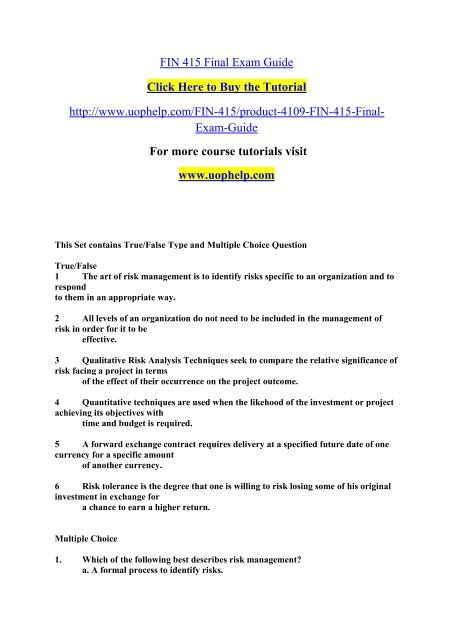FIN 415 Final Exam Guide.pdf