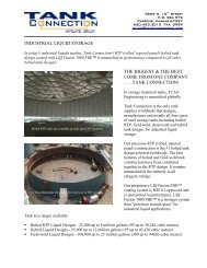 Standard API Tank Sizes - Tank Connection