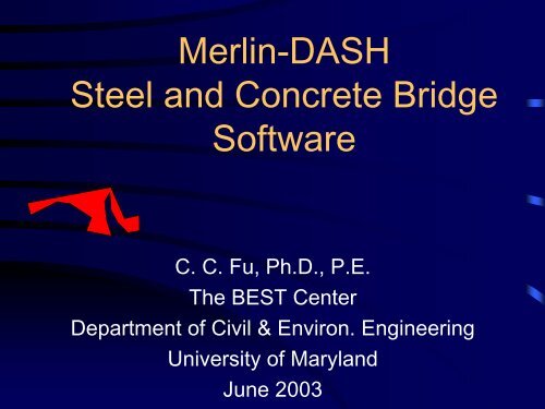 Merlin-DASH Steel and Concrete Bridge Software