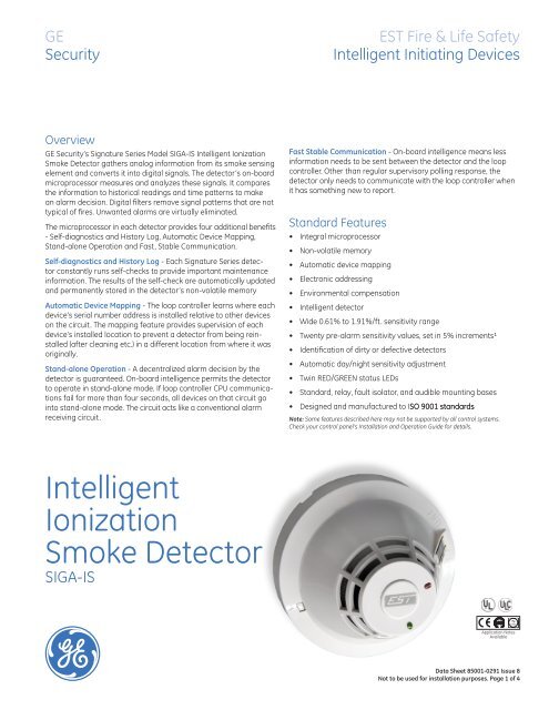 Intelligent Ionization Smoke Detector