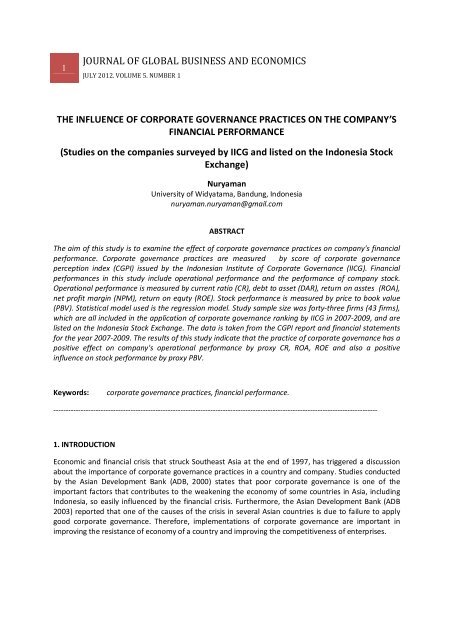 2nd ICM 2012 Proceeding - Journal Publication