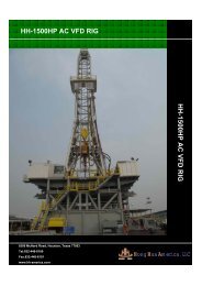 HHF-1600 Mud Pump - HongHua America, LLC