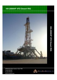 HHF-1600 Mud Pump - HongHua America, LLC