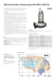 ABS submersible sewage pump XFP 100J - 600X 50 Hz - Sulzer
